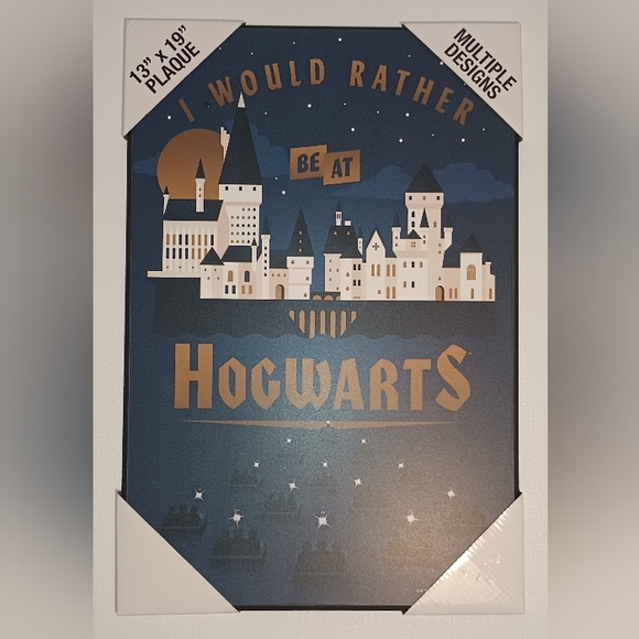 Warner Bros. | Accents | Nwt Harry Potter 3x19 Plaque Id Rather Be At ...